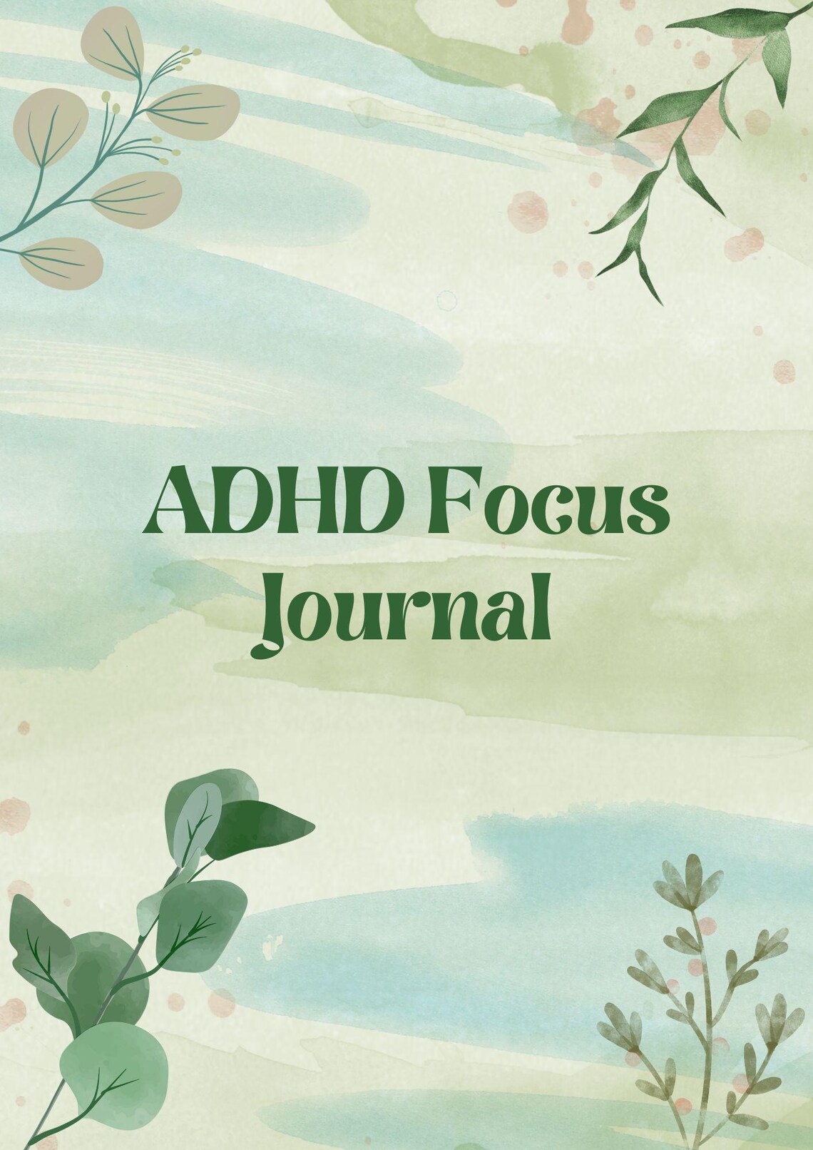 ADHD Focus Journal | Printable Daily Planner for ADHD | Digital Focus ...