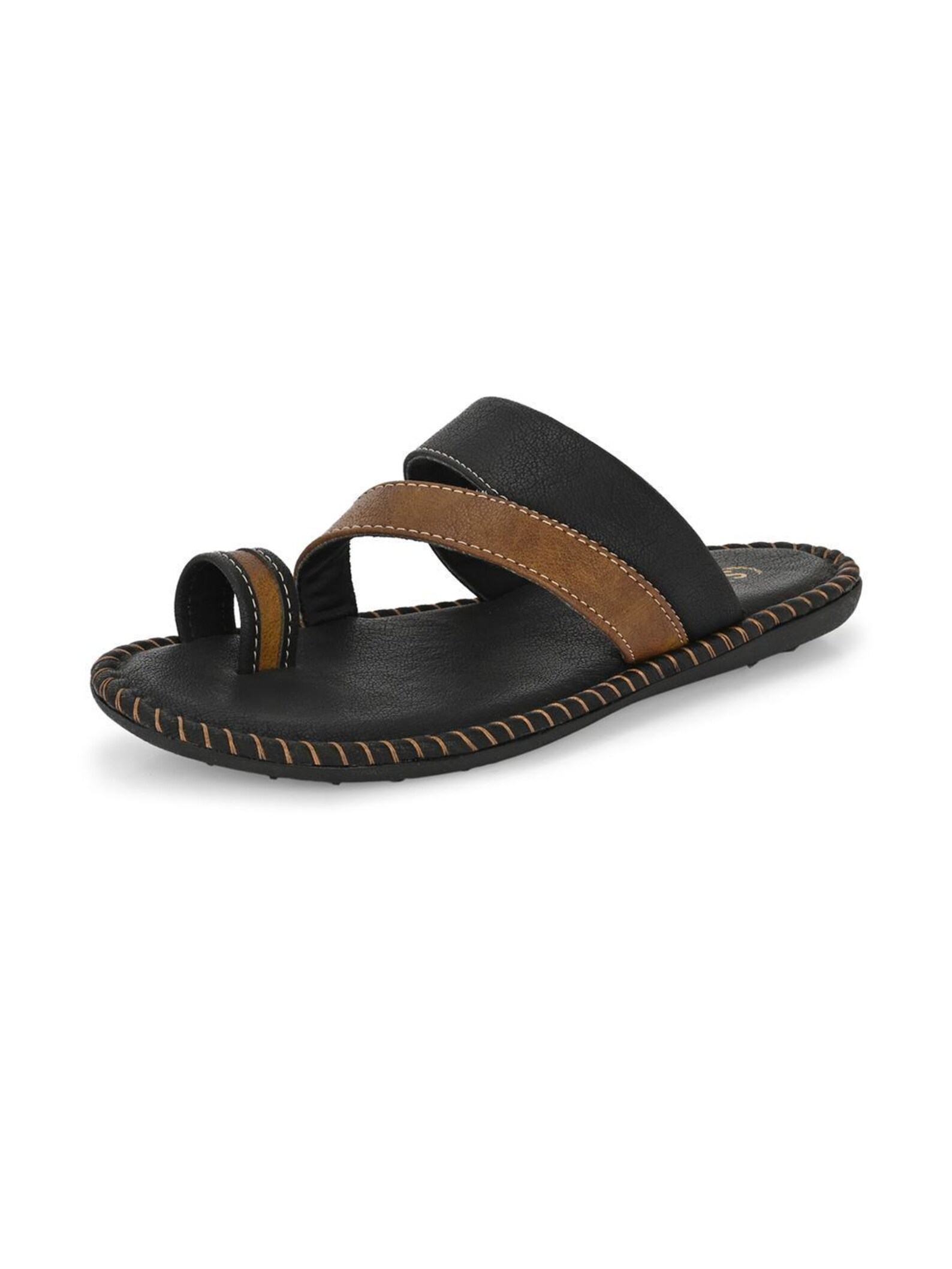 Handcrafted Mens Faux Leather Kolhapuri Chappals: Ethnic Slip-on ...