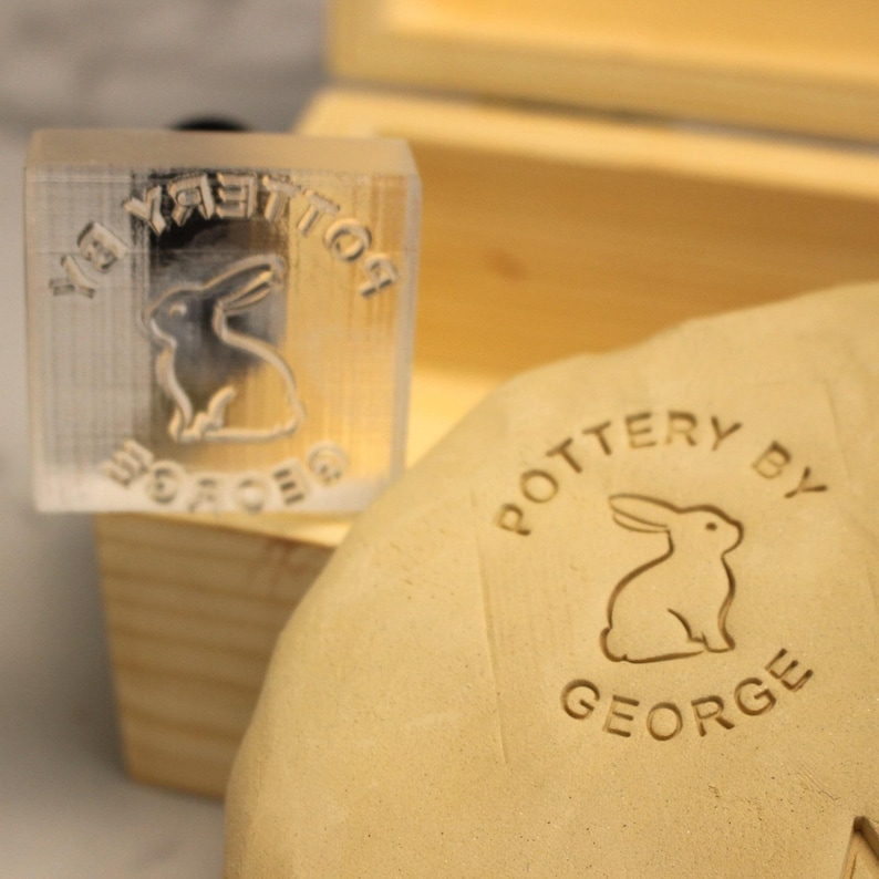 Custom Personalized Pottery Stamp Custom Acrylic Stamp for Pottery ...