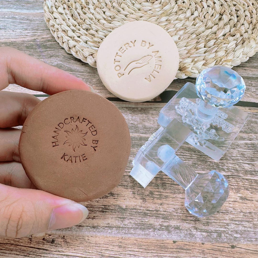 Custom Logo Ceramic Stamp Custom Pottery Stamp Personalized Stamps for ...