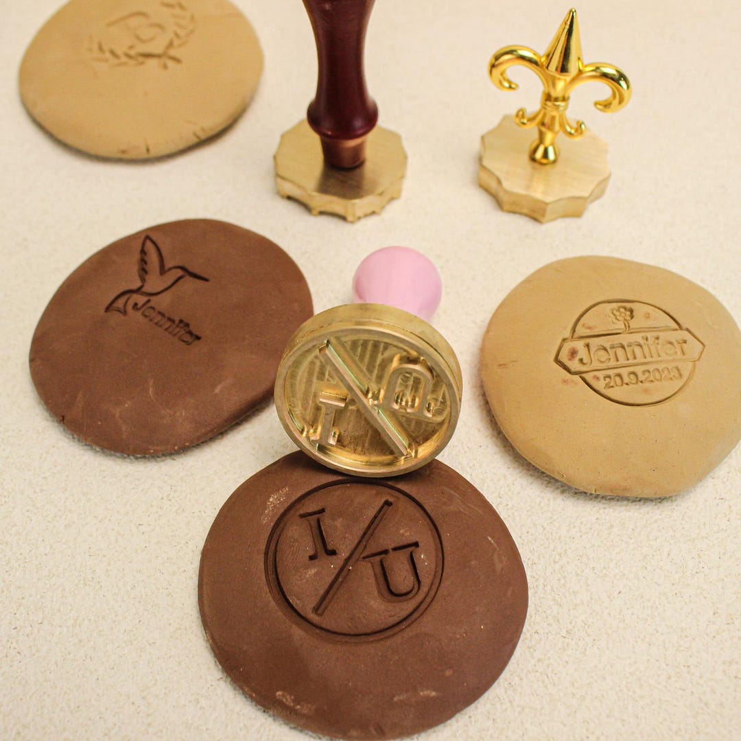 Custom Metal Stamp for Pottery Custom Ceramic Stamp Pottery Stamp ...