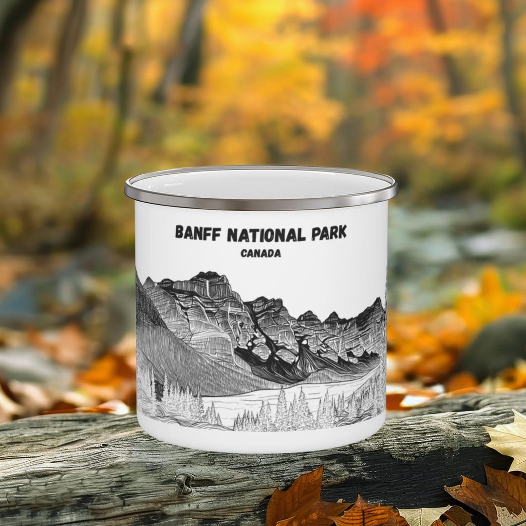 Banff National Park Camping Mug, Canada Mug, Travel Souvenir, Outdoor ...