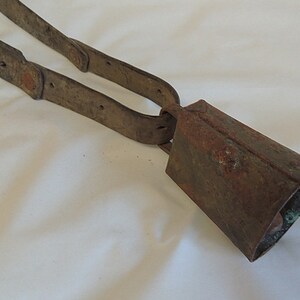 Antique Cowbell Made of Iron With Original Leather Strap - Etsy