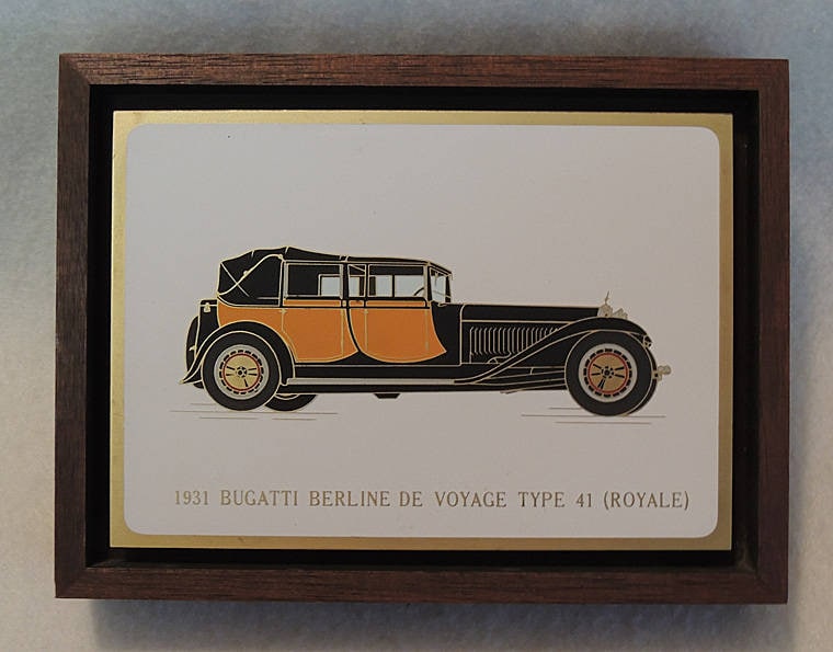 Original vintage Auto Plaque Picture.. Acid Etched Metal & Enamel ...