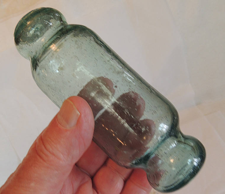 Vintage Japanese 5 Rolling Pin GLASS FISHING FLOAT.. Bubbles and ...