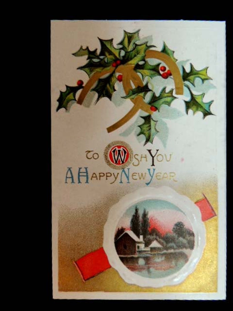 4 Vintage Antique Edwardian Early 1900's HAPPY NEW YEAR | Etsy