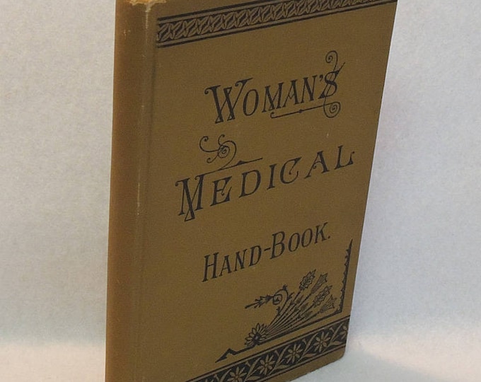 Antique Book Woman's Medical Hand Book by Prof. David Wark MD 1882 - Etsy