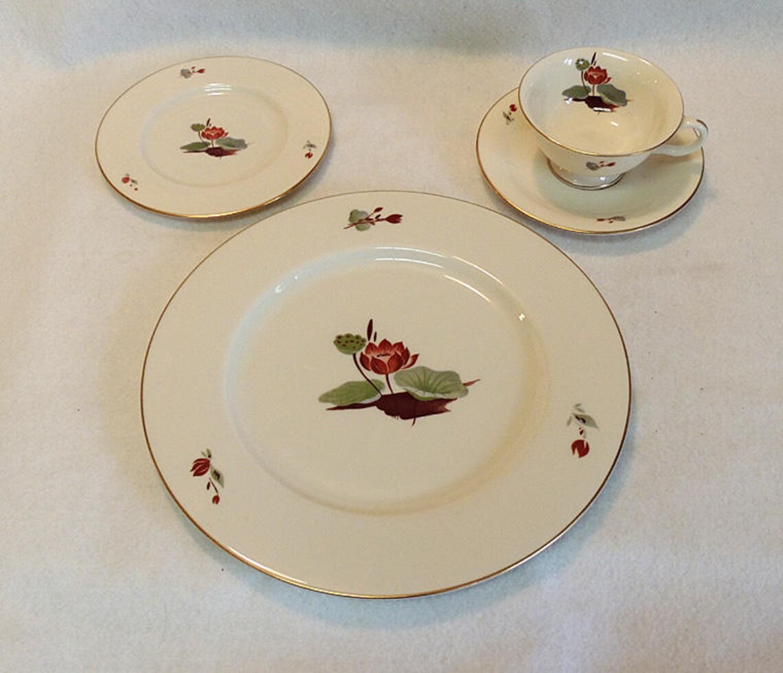 Vintage Castleton China 4 Pc. Place Setting.. Mid Century - Etsy