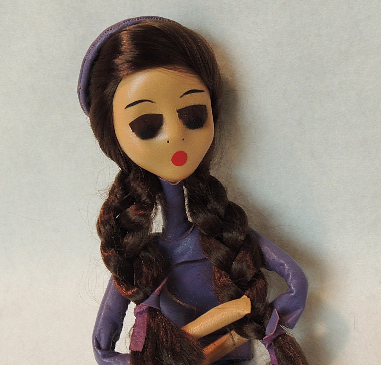 Vintage Mod Mid Century 1950's-60's Poseable 14 Big Eye Beatnik Doll ...