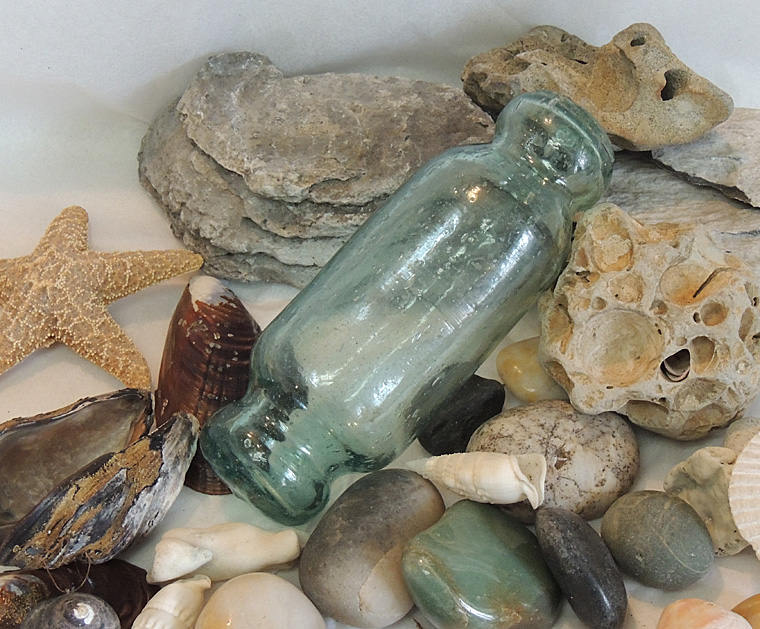 Vintage Japanese 5 Rolling Pin GLASS FISHING FLOAT.. Bubbles and ...