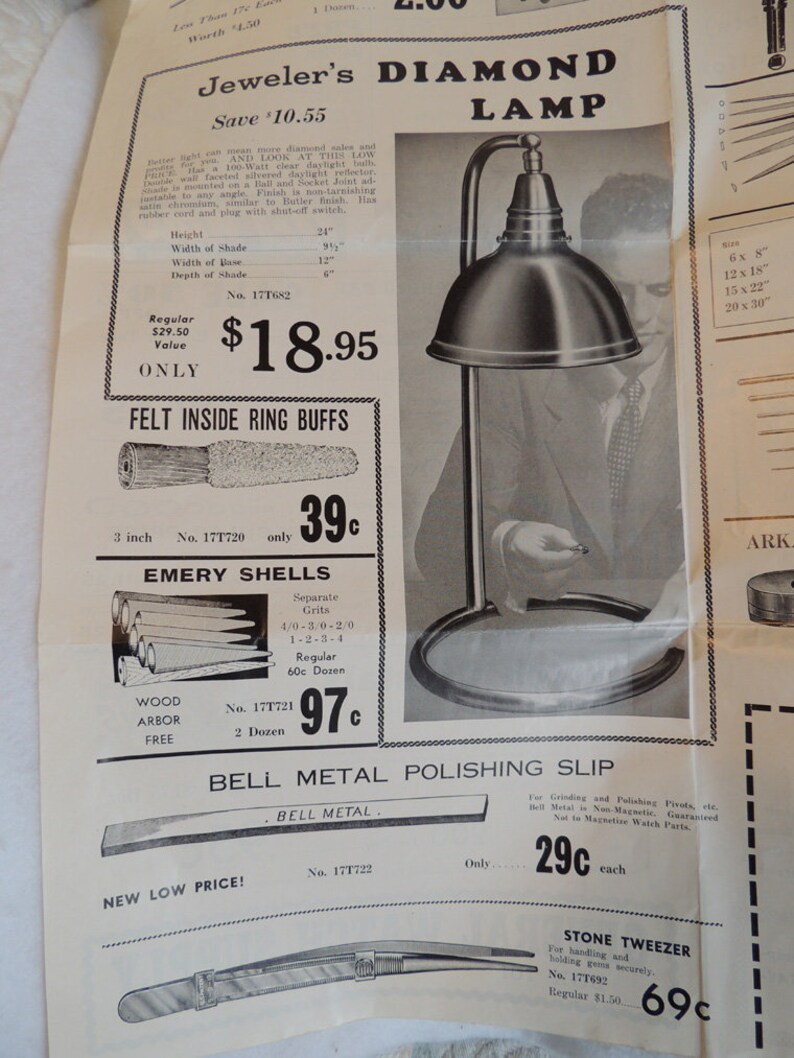 Vintage 1940's General Watch Supply Illustrated Catalog / - Etsy