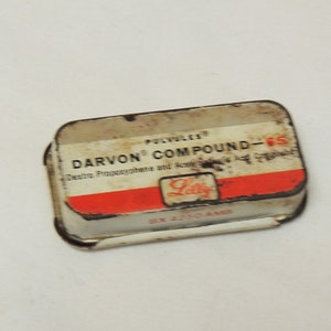 Vintage Darvon Compound Lilly Metal Tin BX 4250 AMB - Etsy
