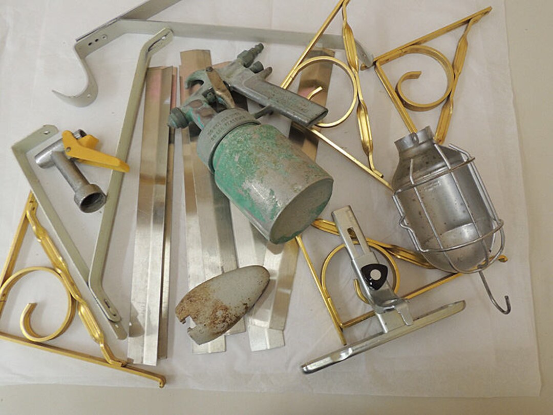 Vintage Mixed Metal Salvage Hardware for Assemblage Art Sculpture ...