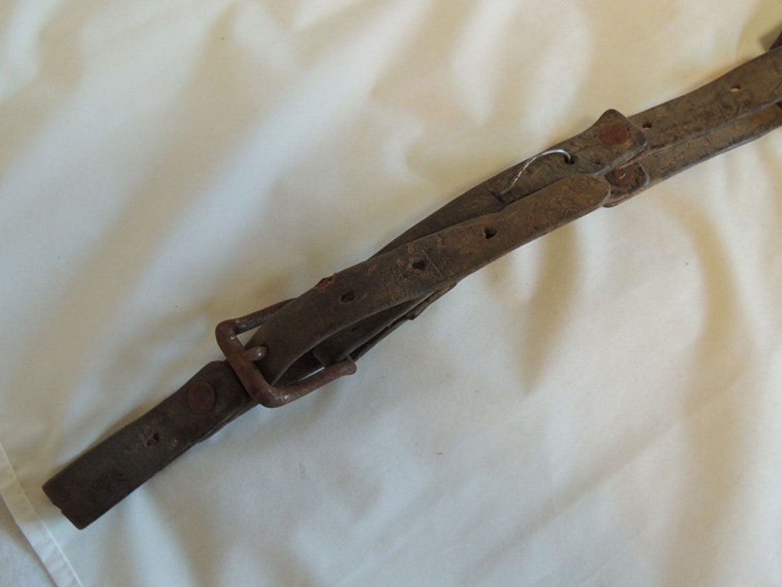 Antique Cowbell Made of Iron With Original Leather Strap | Etsy