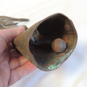 Antique Cowbell Made of Iron With Original Leather Strap - Etsy