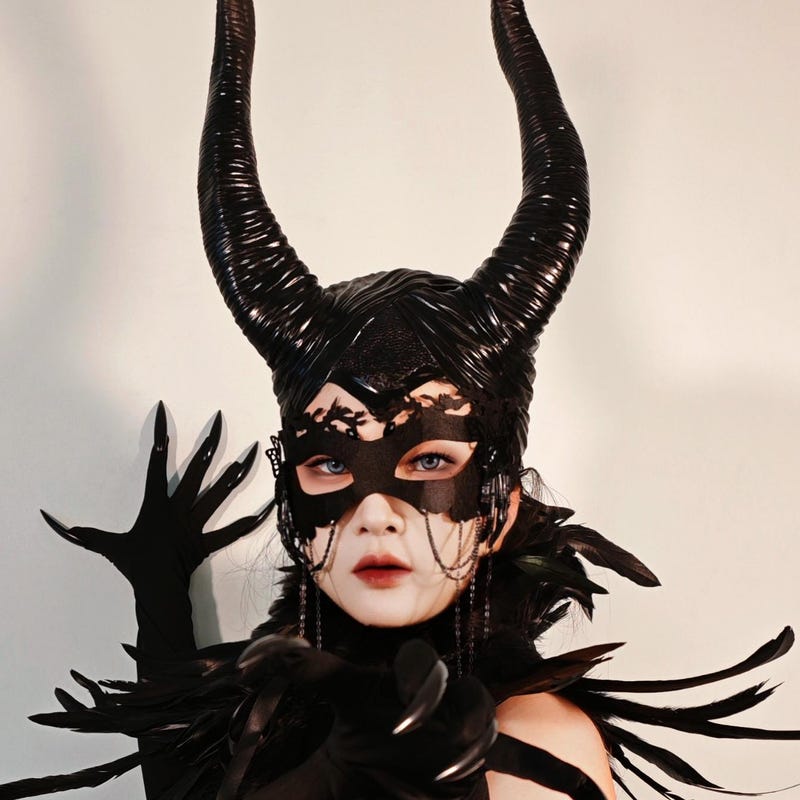 Maleficent Mask - Etsy