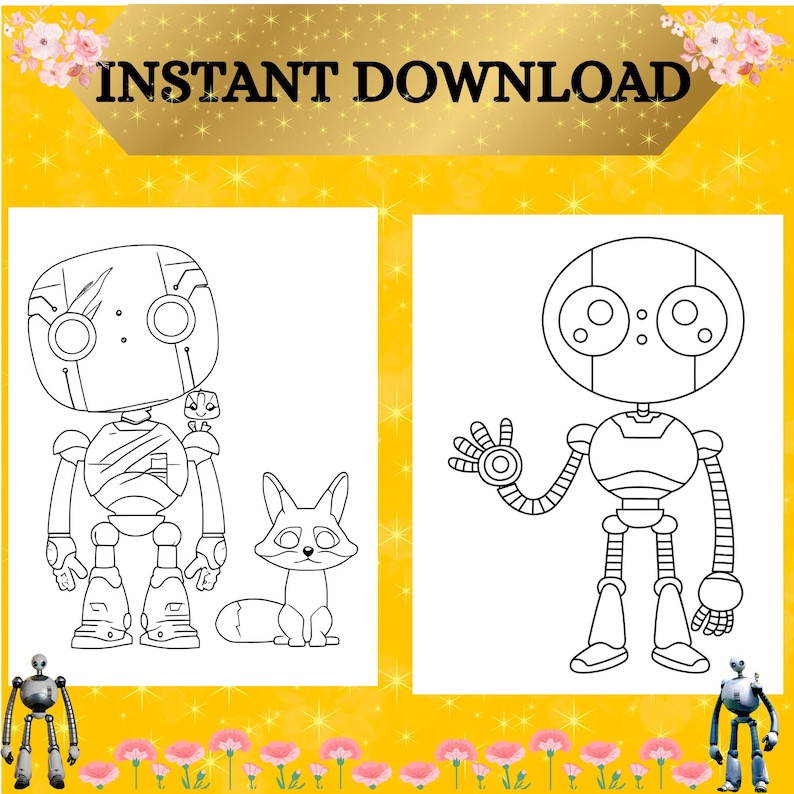 The Wild Robot Coloring Pages for Kids: 30 Simple Design( PDF Download ...