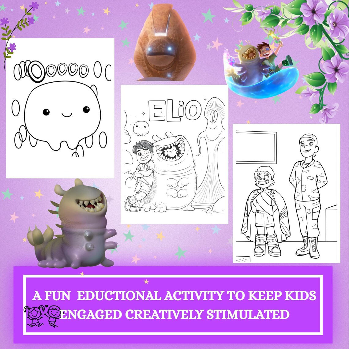 Elio Coloring Pages for Kids: 30 Simple Design( PDF Download) Digital ...