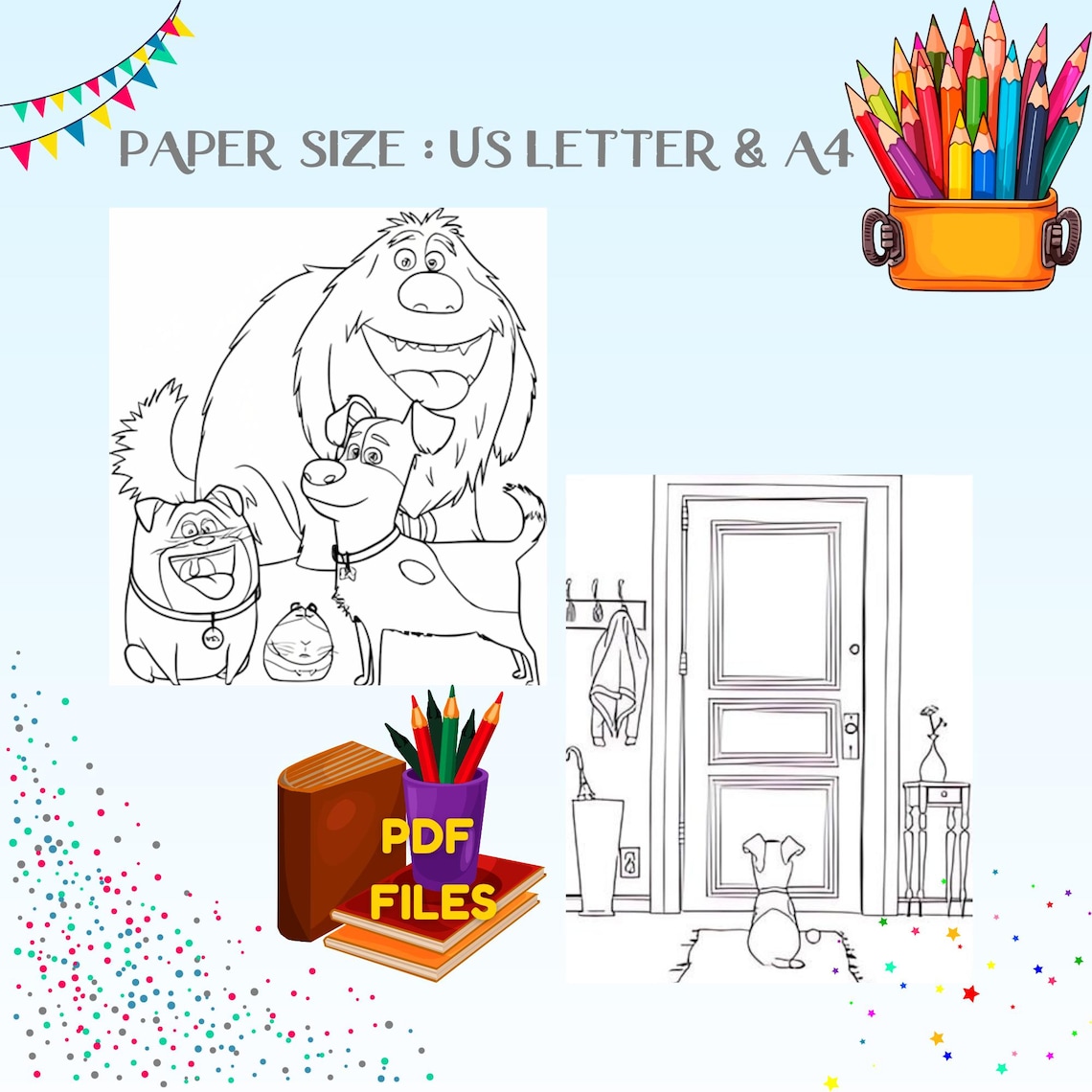30 the Secret Life of Pet 3 Coloring Pages for Kids (PDF Download ...