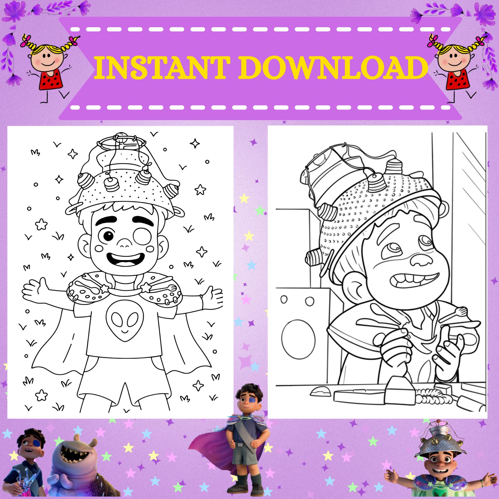 Elio Coloring Pages for Kids: 30 Simple Design( PDF Download) Digital ...