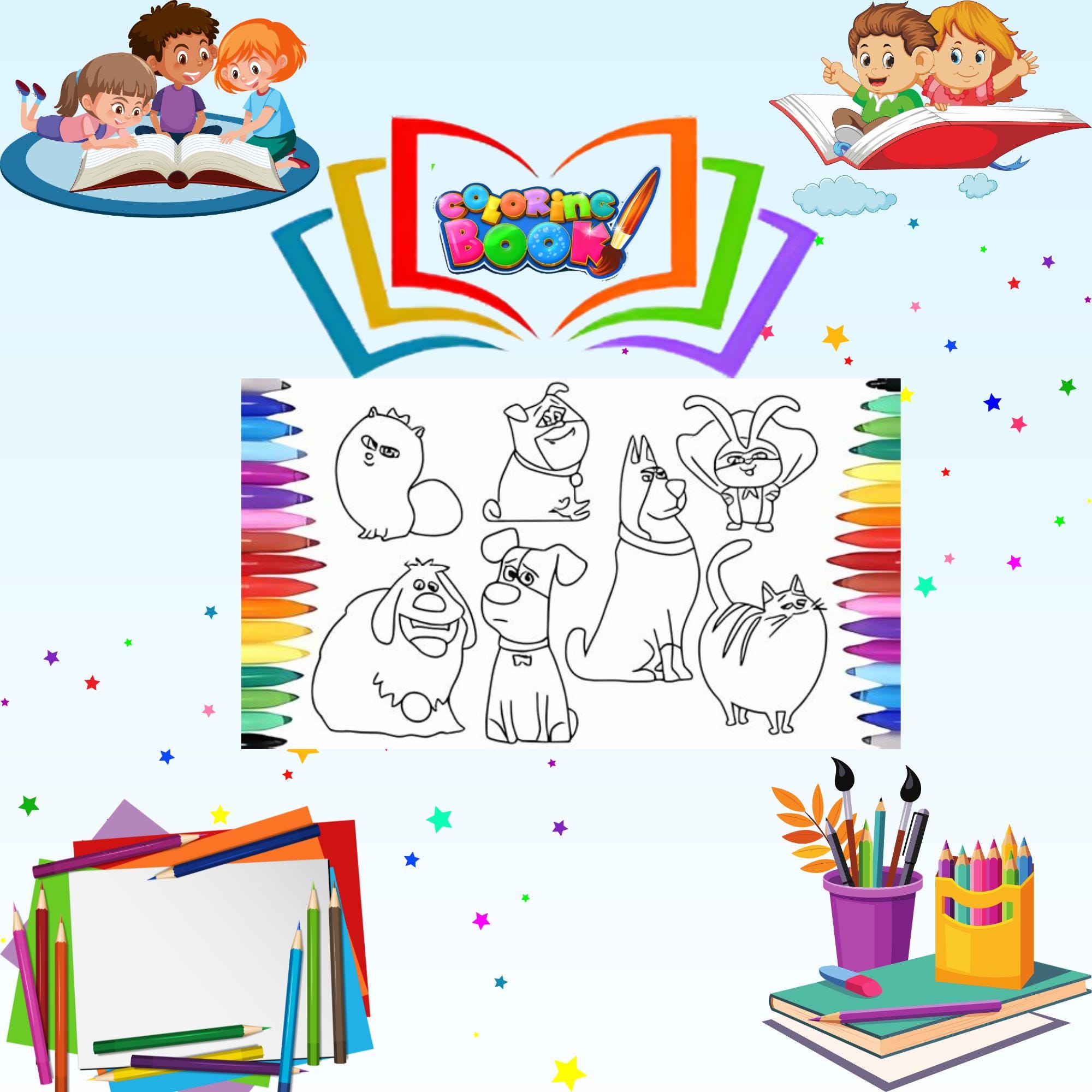 30 the Secret Life of Pet 3 Coloring Pages for Kids (PDF Download ...