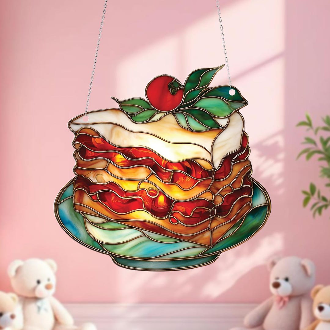 Lasagna Acrylic Window Hanging, Kitchen Decor, Italian Food Ornament - Etsy