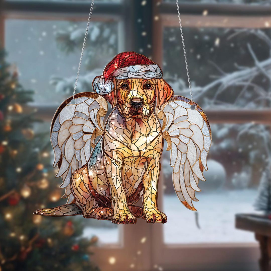 Labrador Angel Christmas Ornament: Yellow Lab Pet Memorial Decor - Etsy