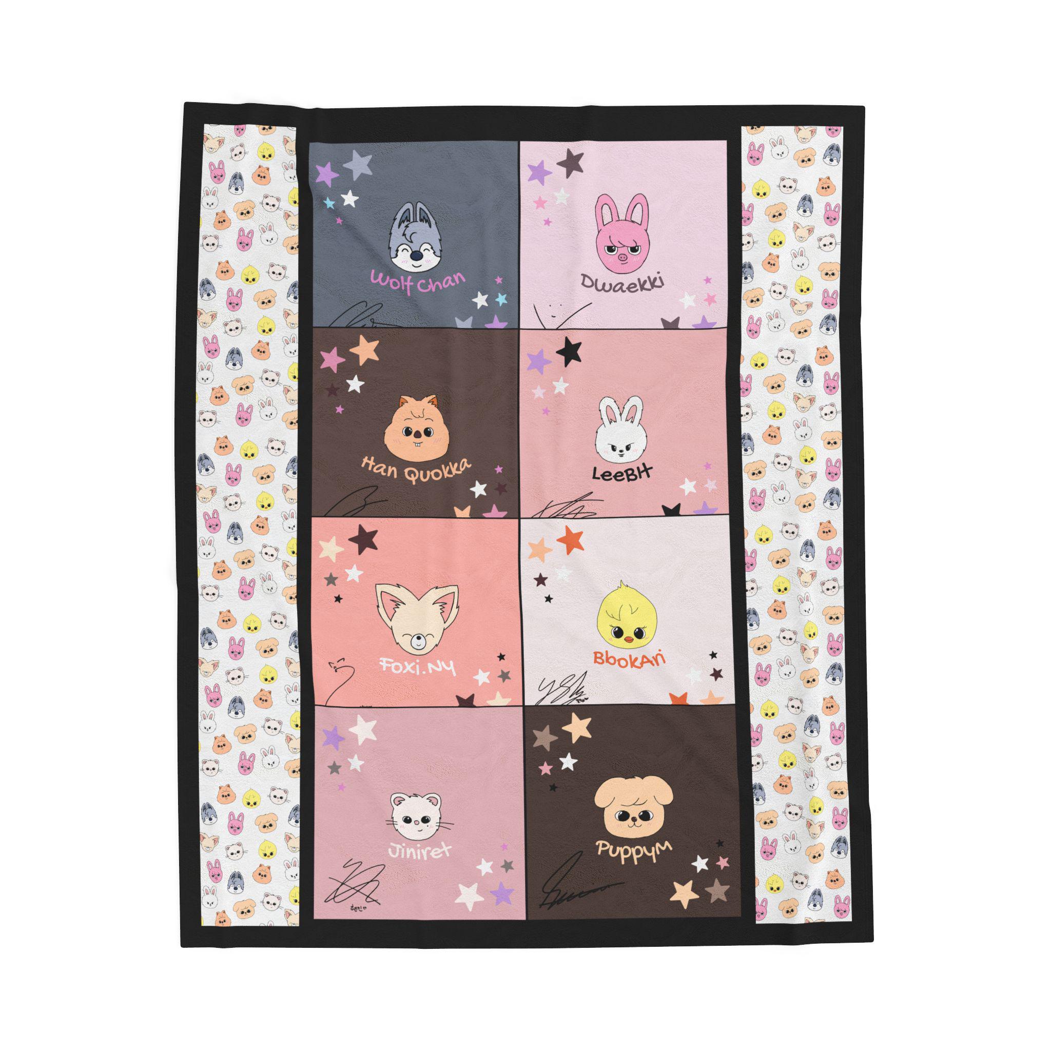 Stray Kids Skzoo Fan Art Blanket: K-pop Throw Blanket - Etsy