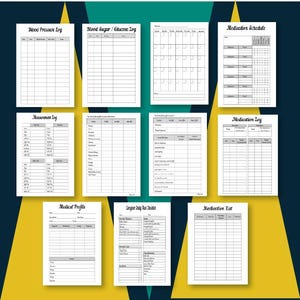 Caregiving / Home Health Record Keeping Forms - Etsy