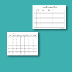 Caregiving / Home Health Record Keeping Forms - Etsy