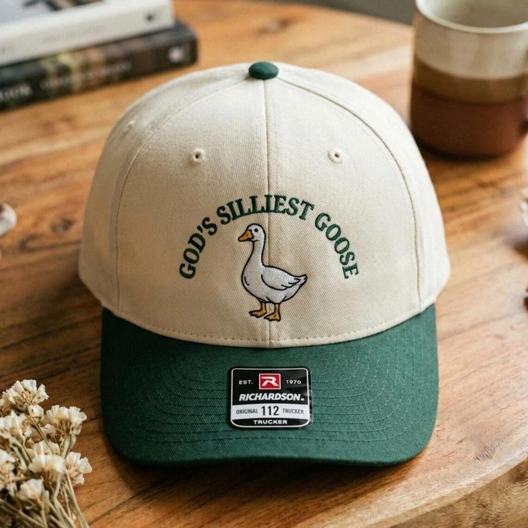 God's Silliest Goose Hat Embroidery Design, Funny Goose Machine Stitch ...