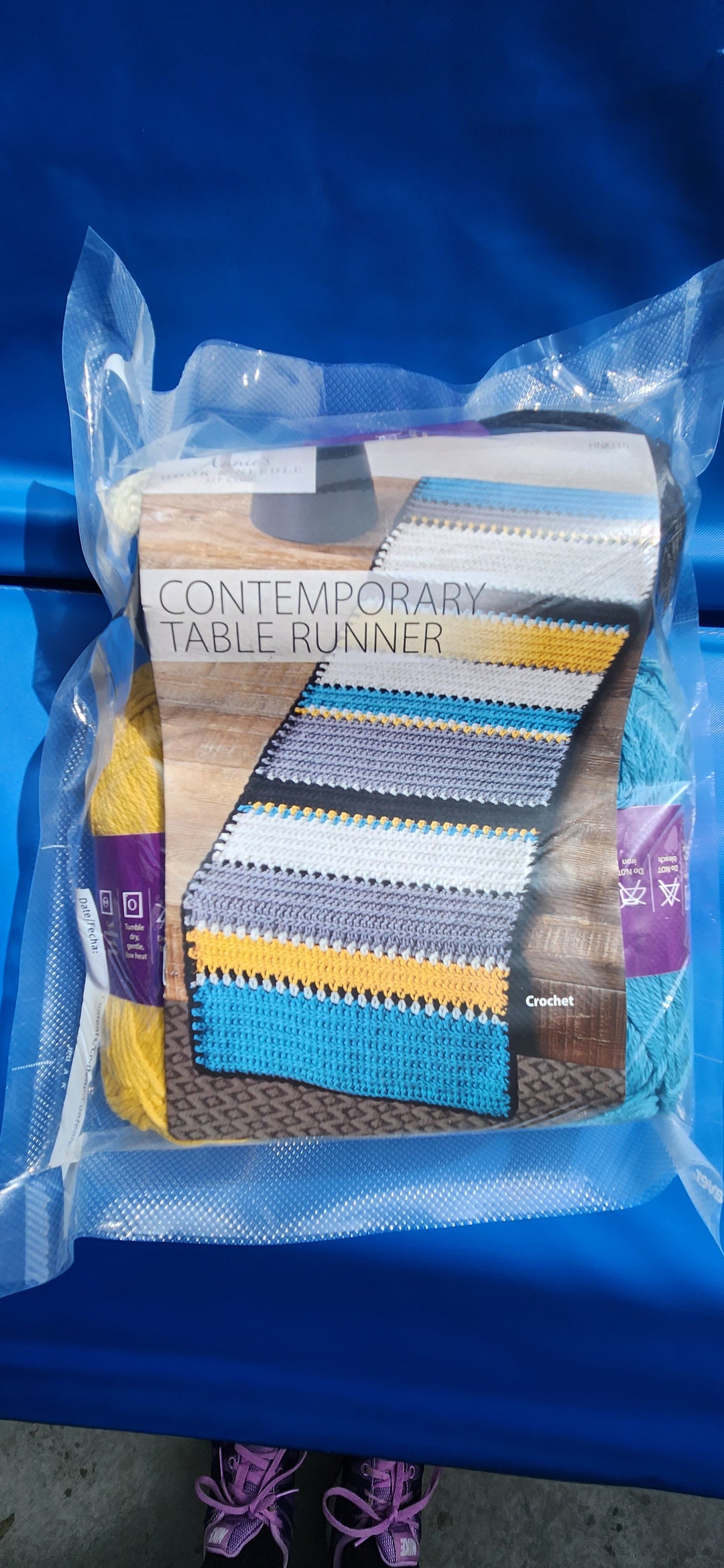 Contemporary Table Runner Crochet Kit - DIY Home Decor for Adults ...