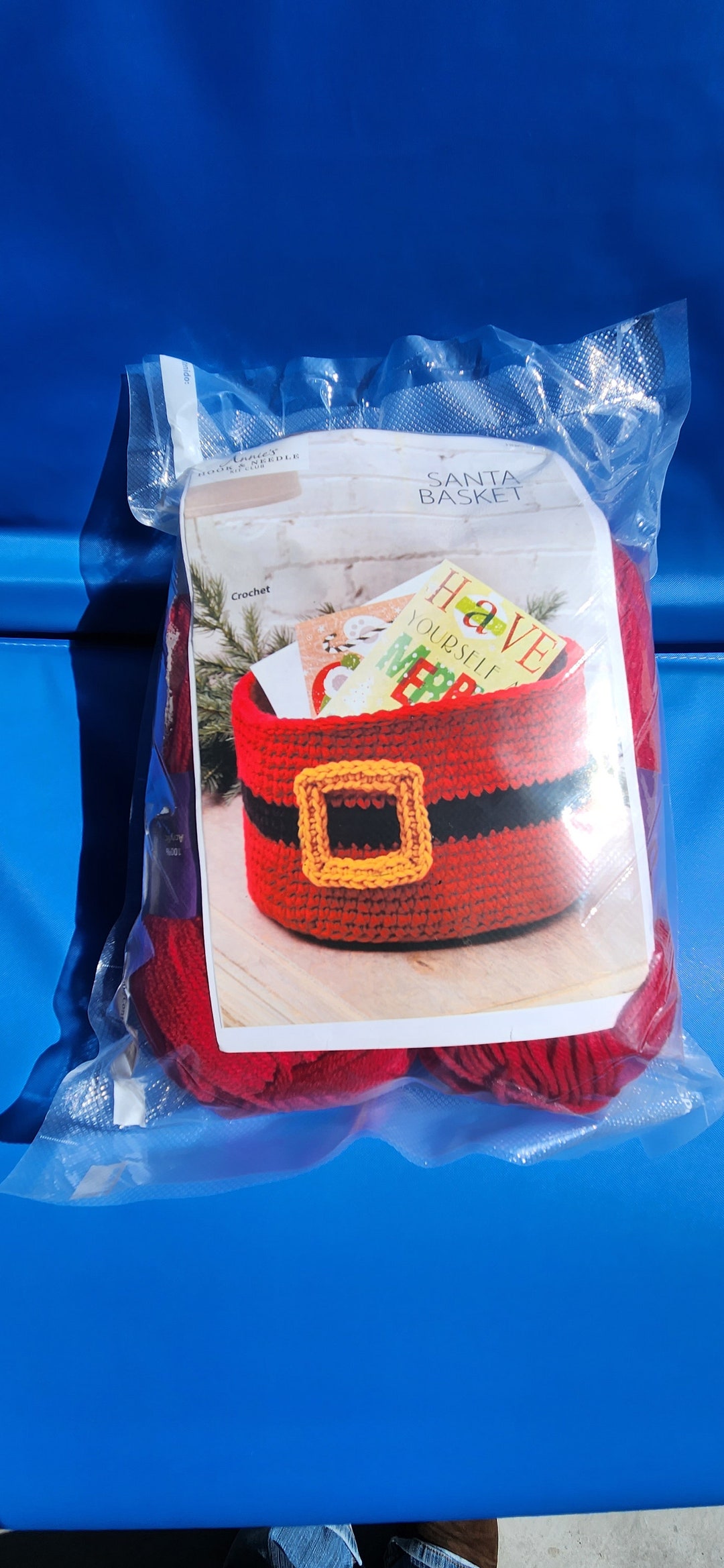 Santa Basket Crochet Set, Diy Crochet Kit, - Etsy