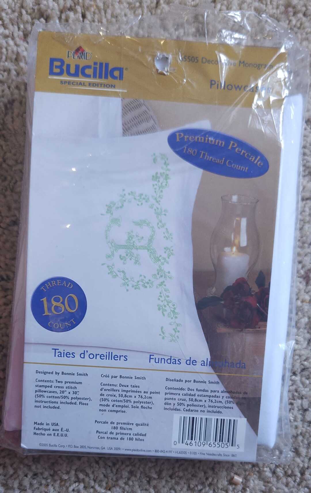 Vintage Embroidery Kit, Embroidered Pillowcases Diy, Cross Stitch Adult ...