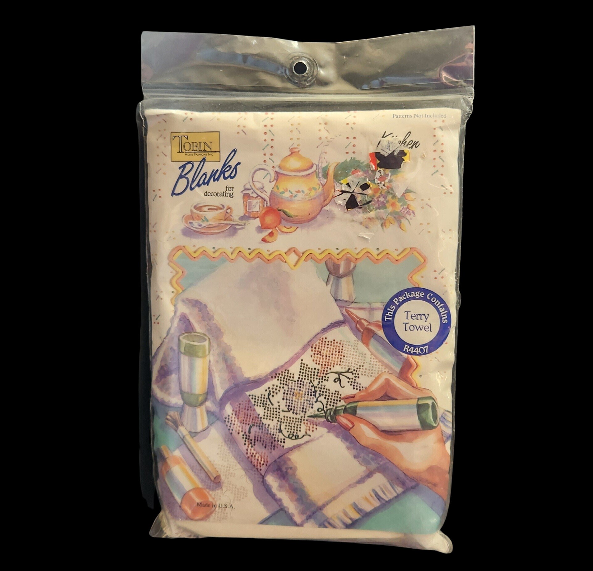 Kitchen Terry Towel Kit, Tobin Blanks Towels Embroidery or Painting Kit ...