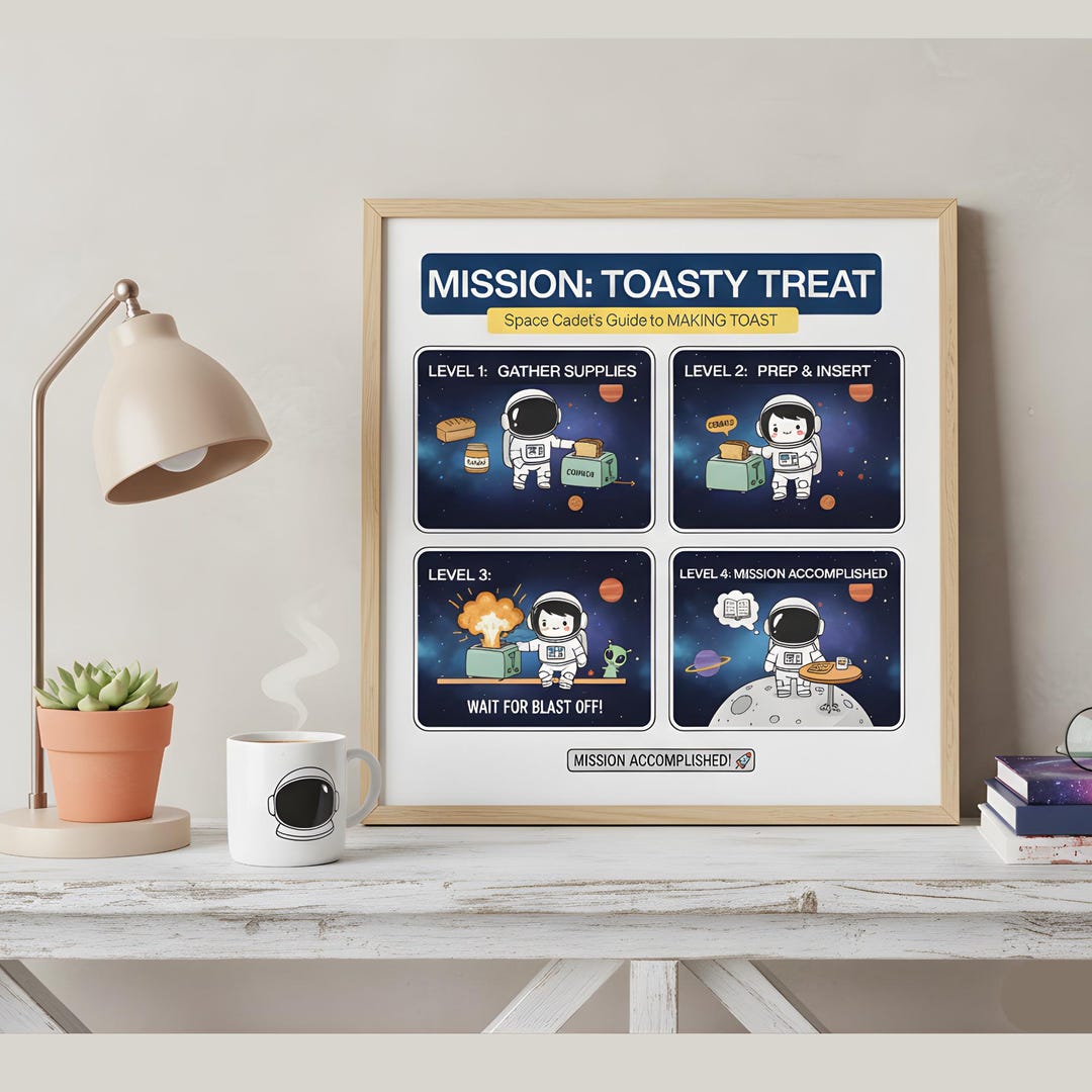 Printable Space Cadet Routine Charts for Kids | Set of 6 Toddler Life ...