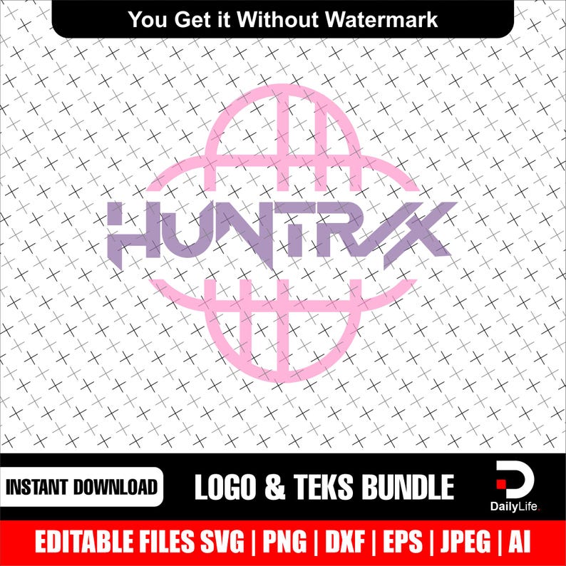 Demon Hunters Emblem, Kpop Style Logo, Cosplay Svg Png Eps Ai, Vector ...