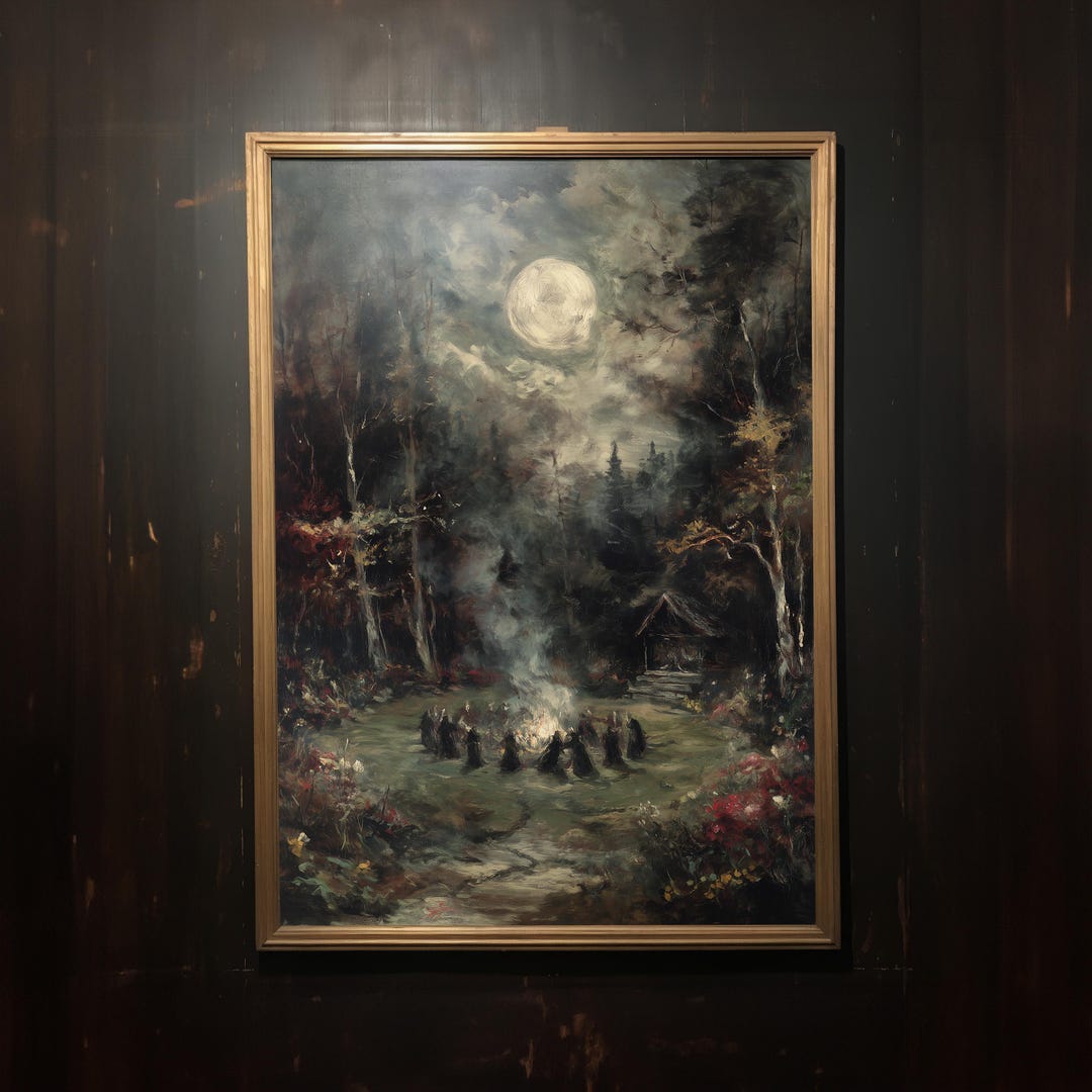 Witches' Esbat Ritual Art Print, Digital Download, Printable Wall Art ...
