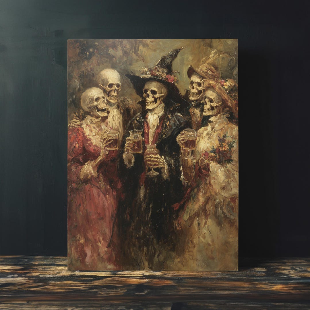Necromancer Party Gothic Print, Digital Download Printable Wall Art ...