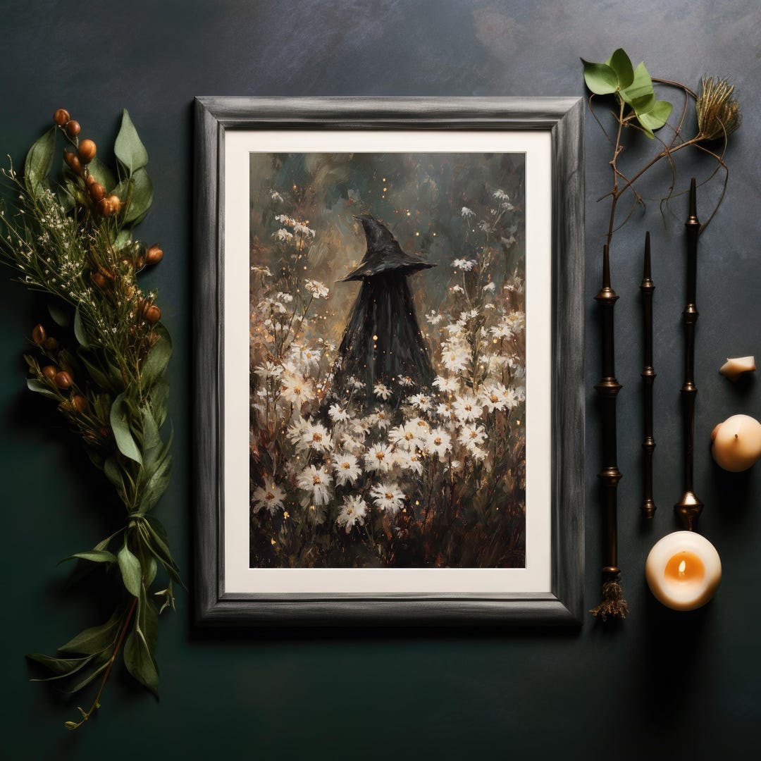 Little Forest Witch Whimsigoth Art Print, Digital Download, Printable ...
