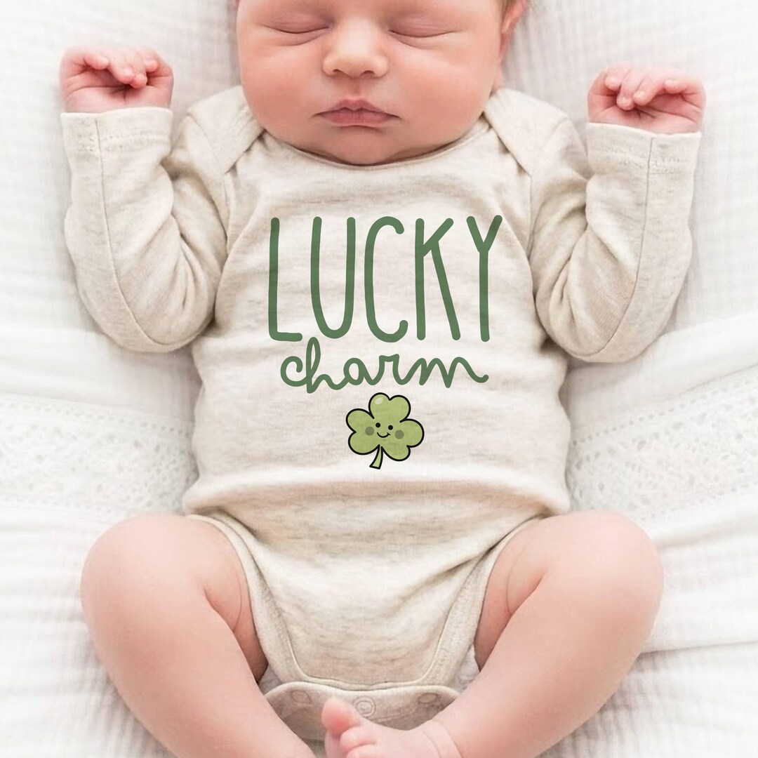Lucky Charm Baby Bodysuit, St. Patrick's Day Toddler Shirt, Baby Saint ...