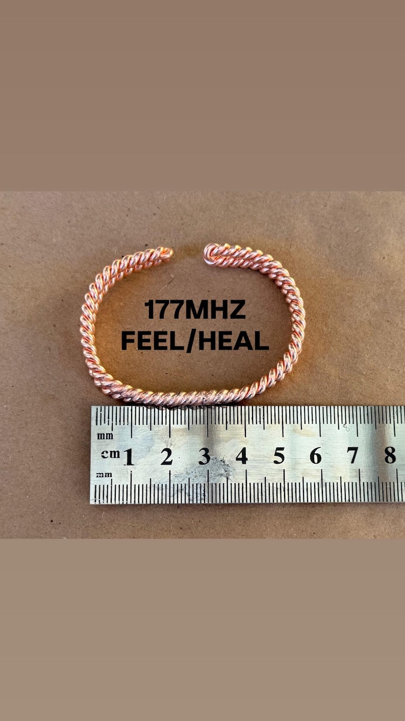 Copper Bracelet Cuff Tensor Ring Single Twist - Etsy