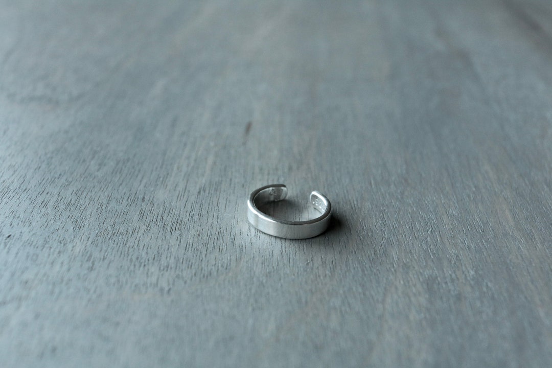 Thin Silver Cuff Earring, Sterling Silver - Etsy