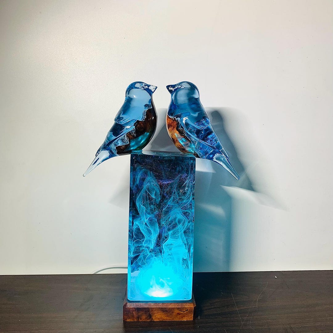 Love Bird Lamp Statue, Gift for Her, Him - Etsy