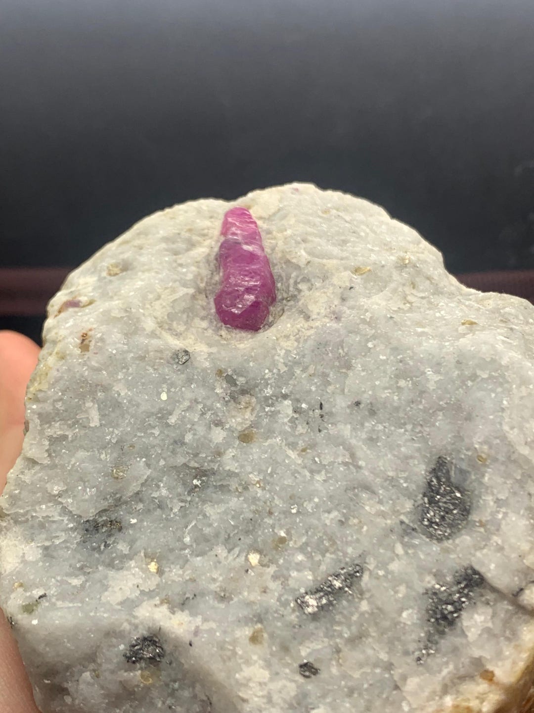 Natural Ruby Crystal in Matrix – Afghanistan | 64g Raw Mineral Specimen ...
