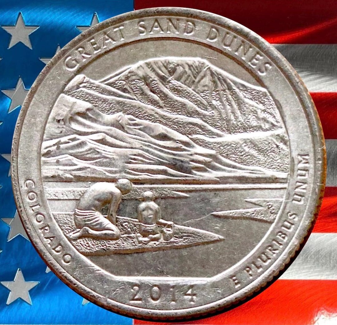 2014 P & D Great Sand Dunes National Park Quarter Circulated US Mint ...