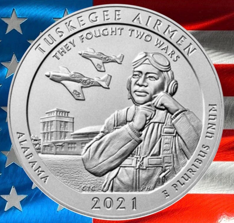 2021 P & D Tuskegee Airmen Quarter Set – National Historic Site ...
