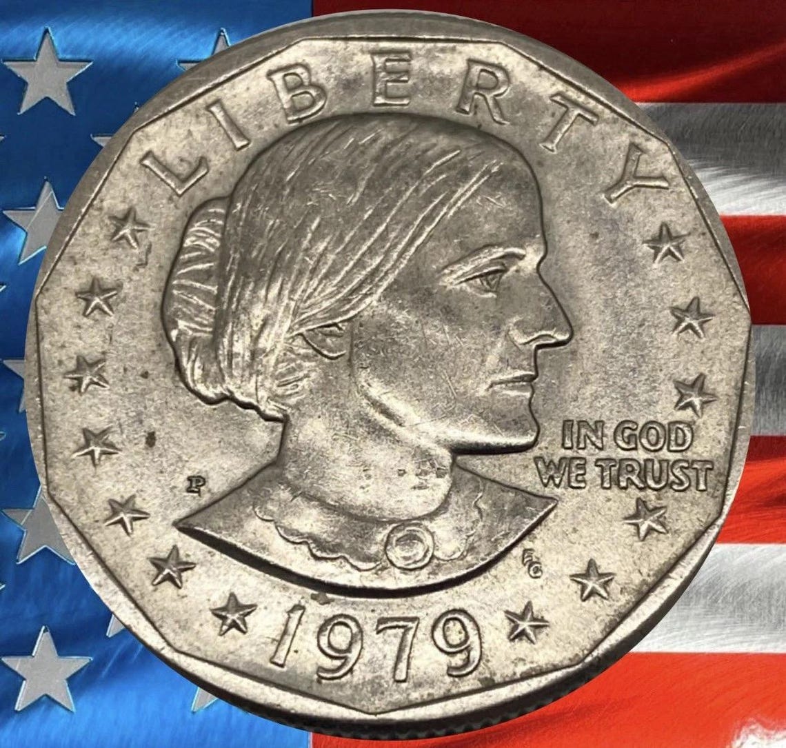 1979 P Susan B. Anthony Liberty 1dollar FG Frank Gasparro Coin - Etsy