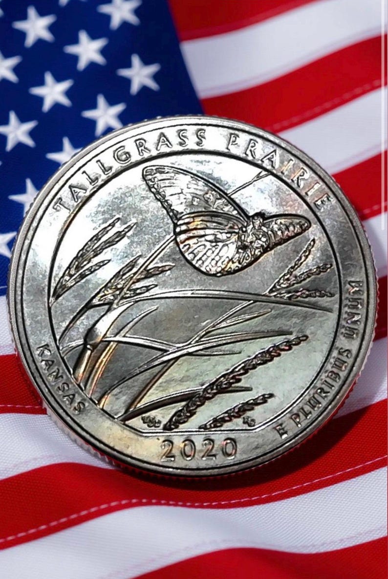 2020 P & D Tallgrass Prairie National Preserve Quarter • Kansas State ...
