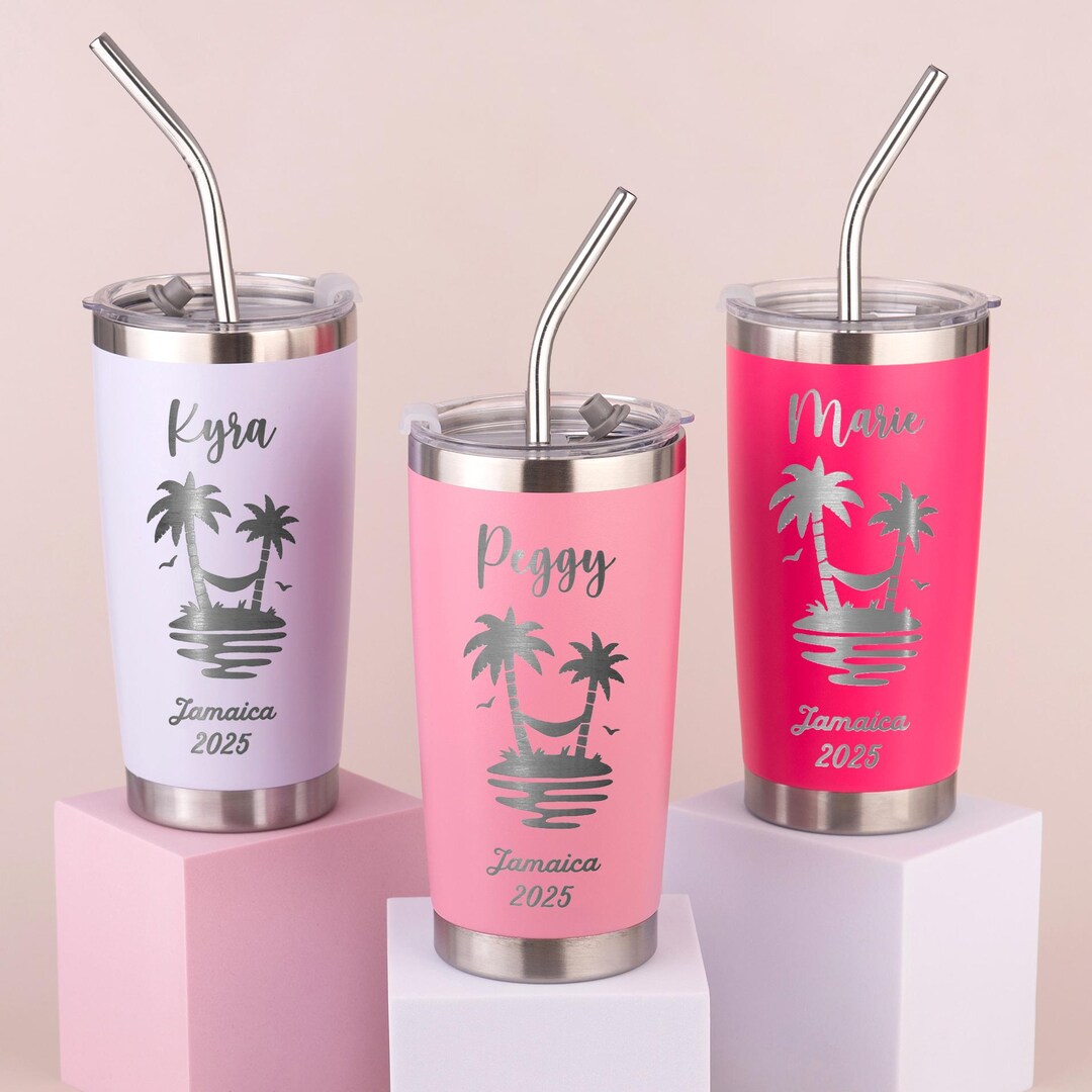 Birthday Bash Crew, Personalized Tumbler 20oz Stainless Steel Cup ...